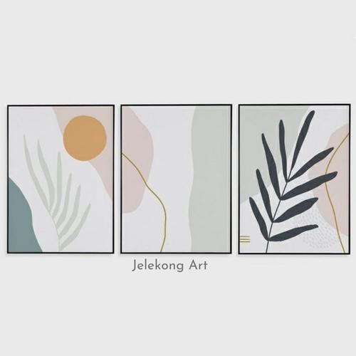 Jual Lukisan Minimalis Modern Bunga Asli Lukisan Tangan 08 - Frame ...