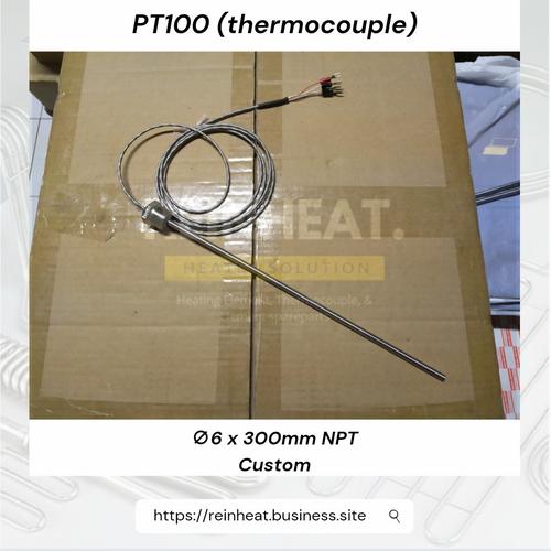 Jual Thermocouple rtd pt100 + DRAT ½ NPT - 6x30cm kbl 2m - Kab ...