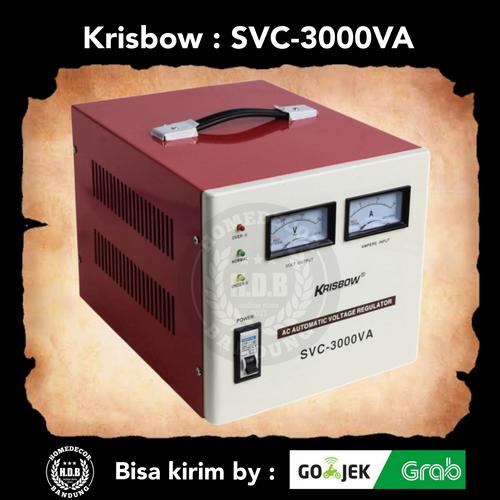 Jual Krisbow Stabilizer Analog 3 Kva - Merah / sabilizer komputer ...