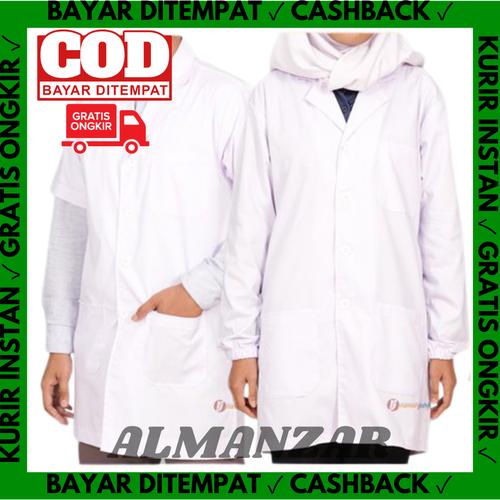 Jual Baju Seragam Jas Praktikum Lab Laboratorium Lengan Panjang Pendek ...
