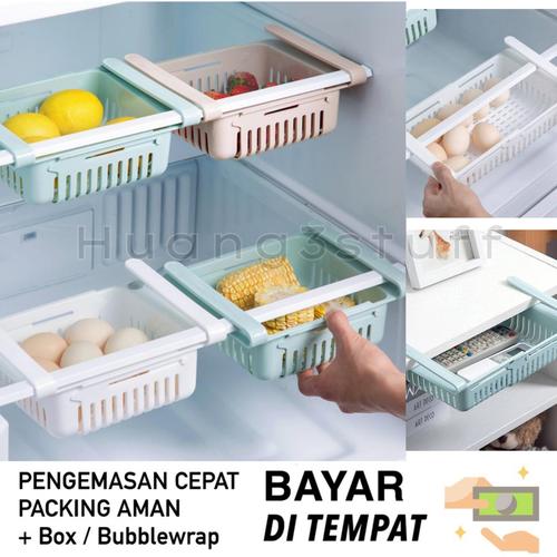 Jual Rak Kulkas Multifungis Storage Box Kulkas Organizer tempat ...