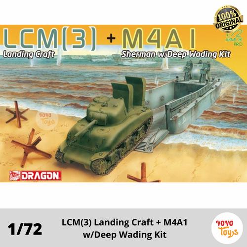 Jual Model Kits Tank LCM Landing Craft & M4A1 w/Deep Wading by Dragon 1 ...