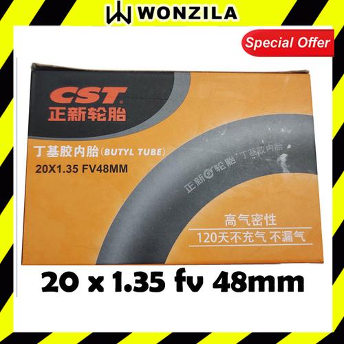 Jual CST Ban Dalam Sepeda Lipat BMX 20 x 1.35 FV 48mm Presta - Kab. Tangerang - wonzila | Tokopedia