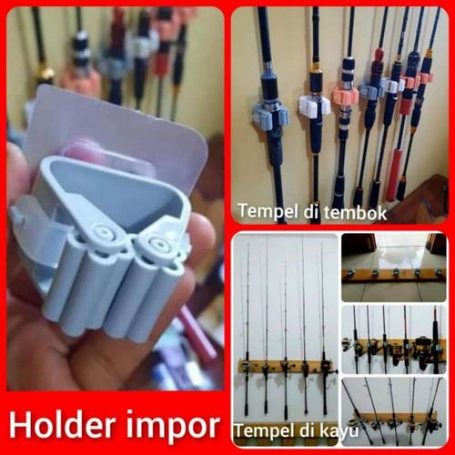 Jual Rod Holder Tempel Pada Dinding Atau Lemari Rak Joran Pancing Rod ...