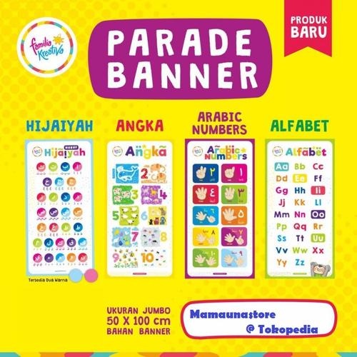 Jual Banner Mengenal Alfabet, Angka, Angka Arab (Media Belajar Anak ...