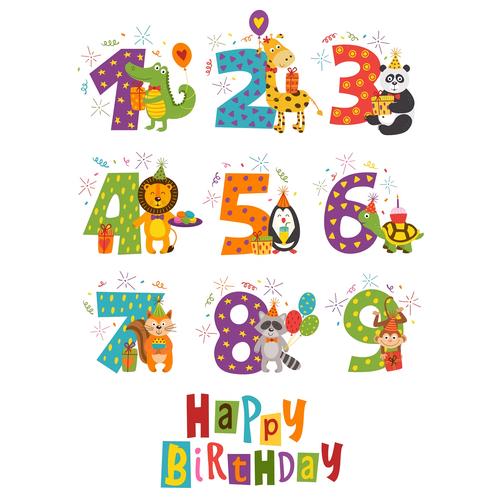 Jual TOPPER ANGKA 1-10 Karakter Banyak Hewan - Hiasan Kue Ultah Anak ...