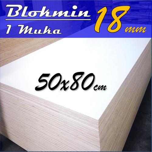 Jual Triplek Blokmild 18 mm 50x80 cm | Triplek Melamin Blok 80x50 cm ...