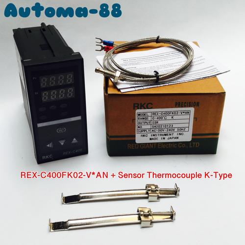 Jual RKC REX-C400 SSR Output + sensor Type-K Digital Thermostat 0-400C - Kab. Bekasi - Automa-88 ...