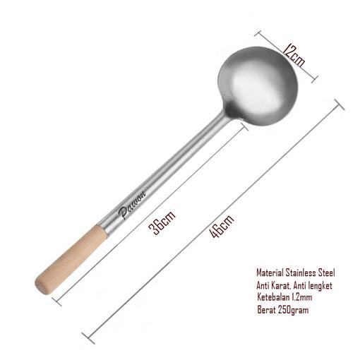 Jual SUTIL SPATULA IRUS / SPATULA BULAT UKURAN JUMBO STAINLESS STEEL ...