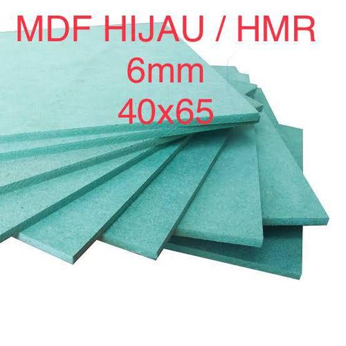 Promo papan MDF hijau/HMR 6mm (40x65)cm, papan kayu HMR/MDF hijau ...