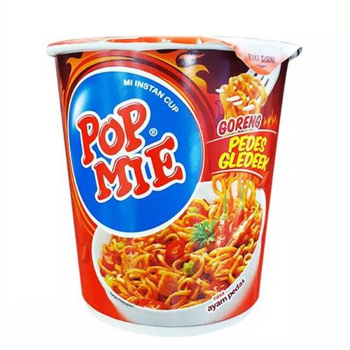 Jual POP MIE GORENG PEDAS GLEDEEK SPICY FRIED NOODLE POPMIE 75GR SATUAN ...