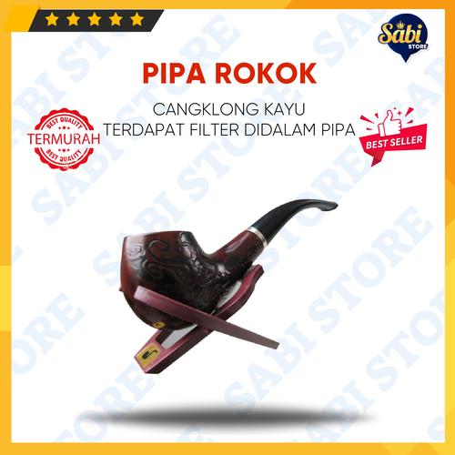Jual PIPA ROKOK KAYU / CANGKLONG PADUD / MOTIF UKIRAN KAYU KLASIK MURAH ...
