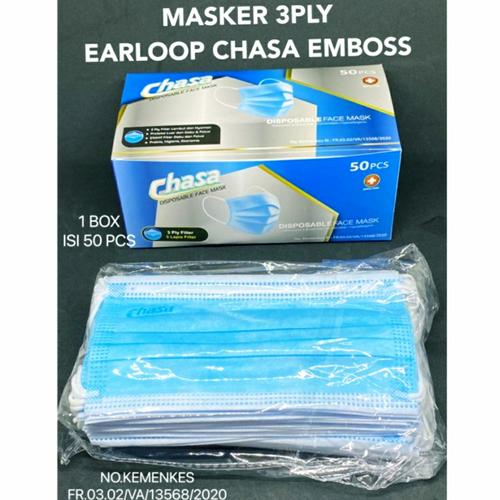 Promo Masker 3ply isi 50pcs Earloop Merek Chasa Medical Grade - Jakarta ...