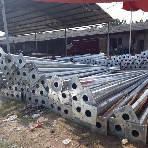 Jual Ready Stock Tiang Pju Oktagonal 6m 7m 9m Single Parabola Galvanis ...