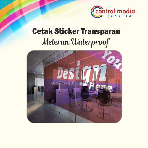 Jual Cetak Sticker Transparan Meteran Waterproof Print Stiker - Jakarta ...