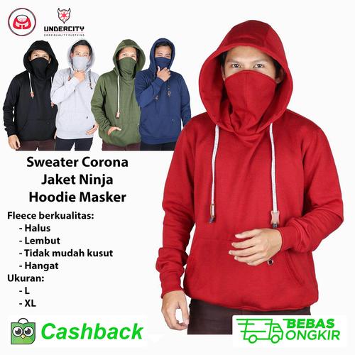 Jual Jaket Sweater Corona Hoodie Jumper Masker Hoodie Model Ninja ...