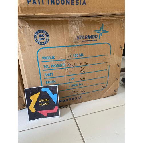 Jual GELAS PLASTIK ES KRIM GAMBAR MEREK STARINDO TEBAL 1 DUS ISI 2000 ...