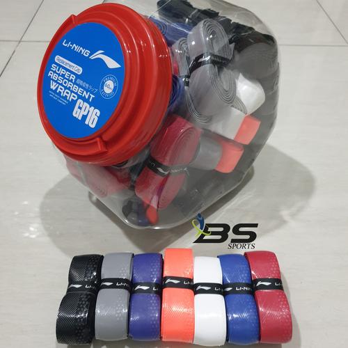 Jual GRIP RAKET BADMINTON KARET LINING ASLI ORI ORIGINAL 100%!! - Biru ...