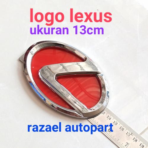 Jual logo Lexus warna merah ukuran 13cm lambang Lexus merah - Kab ...