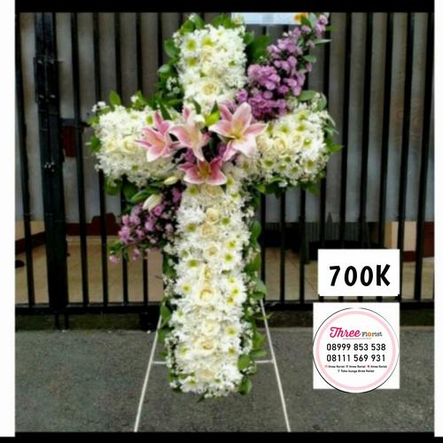 Jual karangan bunga salib / bunga salib / bunga duka cita / bunga ...