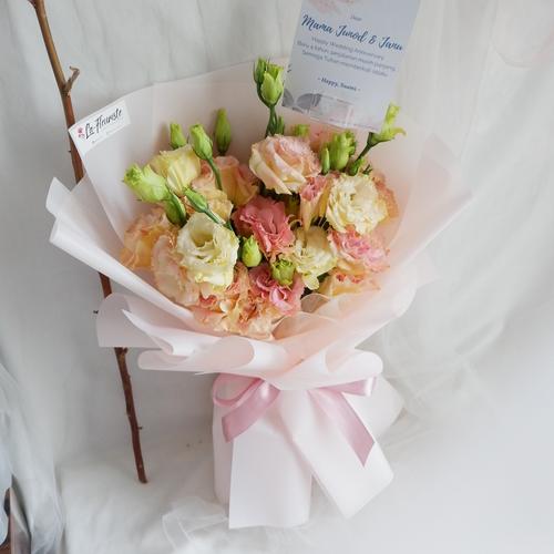 Promo Buket Bunga | Bunga Lisianthus | Bucket Bunga Segar | lb-22 ...