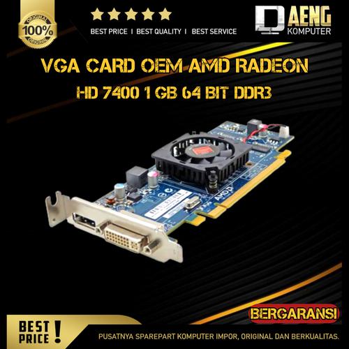 Jual Vga card oem amd Radeon HD 7400 1 gb 64 bit ddr 3 - Kota Pekanbaru ...