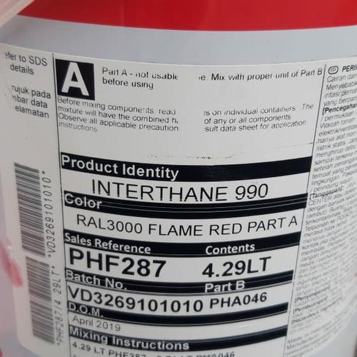Jual International Paint - Interthane 990 RAL 3000 (Flame Red) - Kab ...