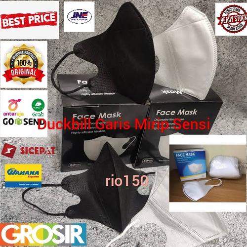 Jual Masker Duckbill isi 50 Murah Setara KN95 N95 KF94 Evo - Hitam, 25 ...