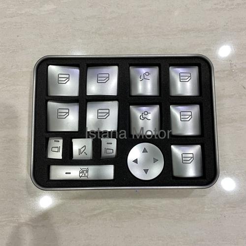 Jual Cover tombol switch power window Mercedes W204 W212 sticker stiker ...