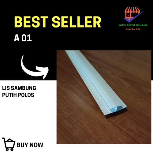 Jual LIS Sambung PVC Motif Putih Polos A 01, Murah dan Berkualitas ...
