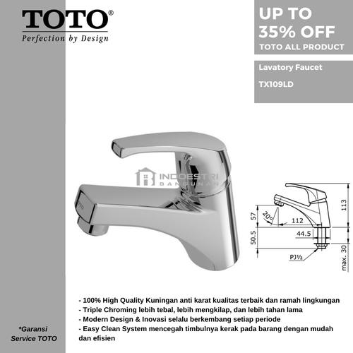 Jual Kran Wastafel TOTO TX109LD - Kab. Bogor - Indoestri Bangunan ...