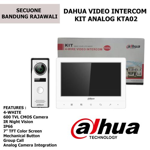 Jual DAHUA VIDEO INTERCOM KIT ANALOG DOORPHONE BELL KTA02 / Kit DHI ...