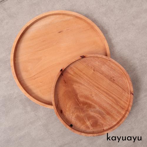 Jual PIRING KAYU MAHONI BULAT / PIRING MAKAN / PIRING CANTIK / TRAY ...
