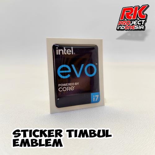 Jual INTEL EVO I7 Sticker Timbul Emblem Resin Lentur - Kab. Bandung ...