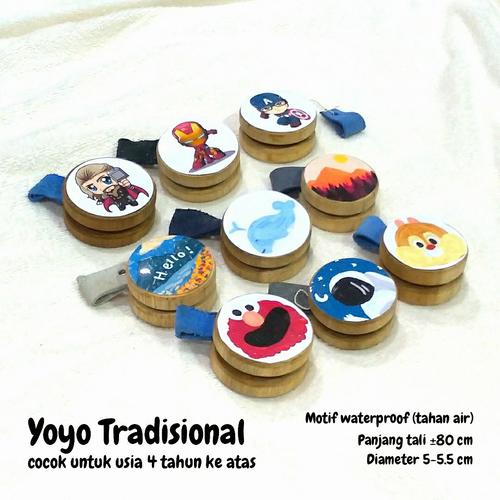 Jual Mainan Tradisional Yoyo / Mainan Yoyo Jadul / Wooden Yo-yo / Yoyo ...
