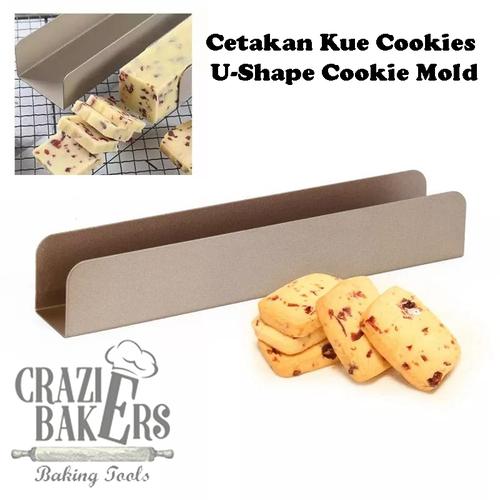 Jual Cetakan Loyang Kue Cookies U-Shape Cookie Mold - 24.5 x 4 cm ...