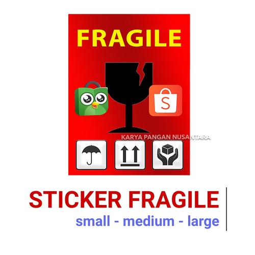Jual Sticker Fragile / Stiker Fragile / Sticker Online Shop / Sticker ...