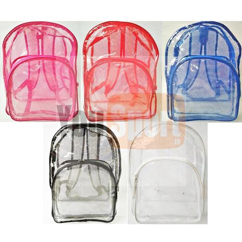 Jual Backpack Waterpoof Bening Tas Ransel Transparan Polos Serbaguna ...