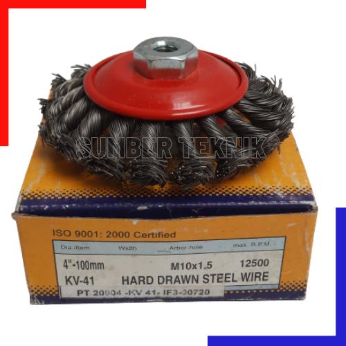 Jual HARD DRAWN STEEL WIRE - INDUSTRIAL BRUSHES UNION 4" -100MM KV-41 ...