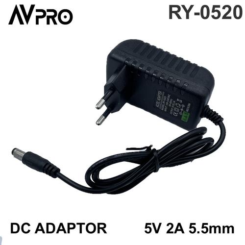 Jual AVPRO RY-0520 Power Adaptor 5V 2A 5.5mm 2.5mm EU PLUG - Jakarta ...
