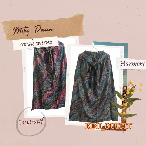 Jual Rok Wanita motif Daun dengan perpaduan gradasi warna - Motif 5 ...