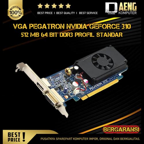 Jual VGA Pegatron Nvidia GeForce 310 512 MB 64 bit DDR3 profil standar - Kota Pekanbaru - Daeng ...