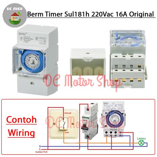 Jual Timer Switch Analog SUL 181H / SUL181H Berm Original Bukan Theben ...