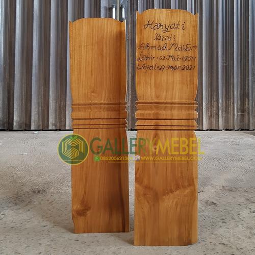 Jual Patok Nisan Makam Kayu dengan Nama Ukiran / Papan Nama Nisan - Kab ...