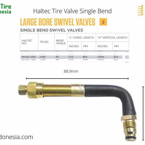 Jual Haltec WH-50-J-659 Pentil Ban Otr Large Bore Single Swivel Bend ...