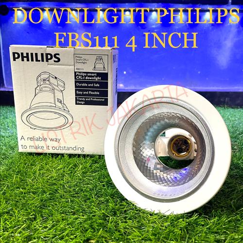 Jual KAP DOWNLIGHT PHILIPS FBS 111 4 INCH 4" 4INCH FBS111 FITTING E27 ...