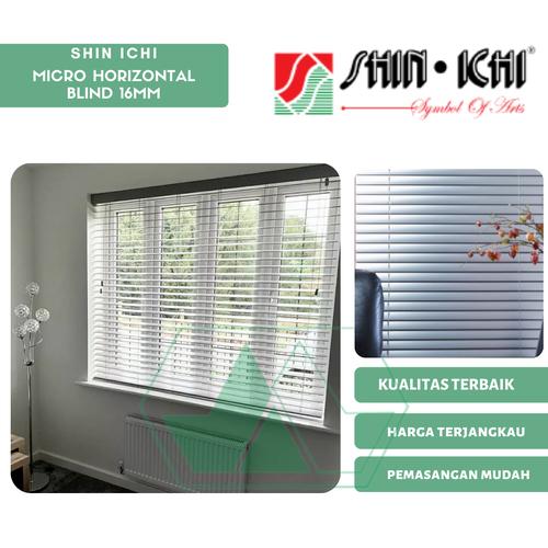 Jual Micro Horizontal Blinds 16mm Shin Ichi Tirai Jendela Gordeng Kantor - Standart 25mm ...