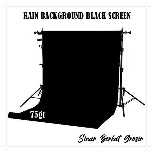 Jual Kain Background Hitam / Black Screen Backdrop / Spunbond Warna ...