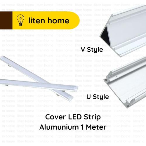 Jual Cover LED Strip / Cover LED Bar Alumunium Pelindung LED Siku ...