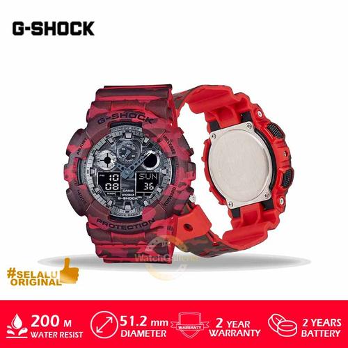 Jual Casio G-Shock GA-100CM-4ADR / GA 100CM 4ADR / GA100CM ORIGINAL ...